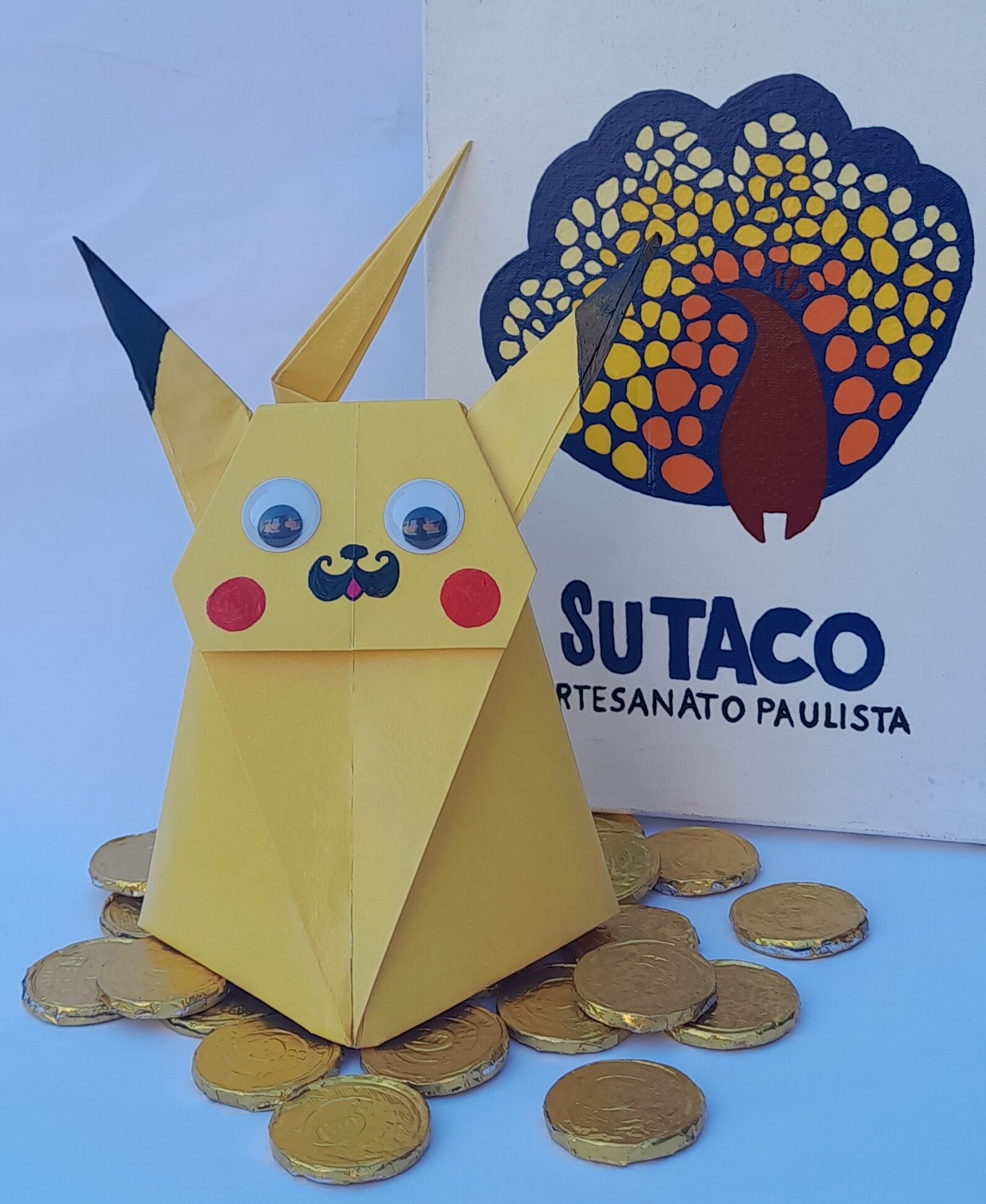 Origami de Pikachu (Artesanal/ Variável) - LBL. ARTES - Compre agora ...
