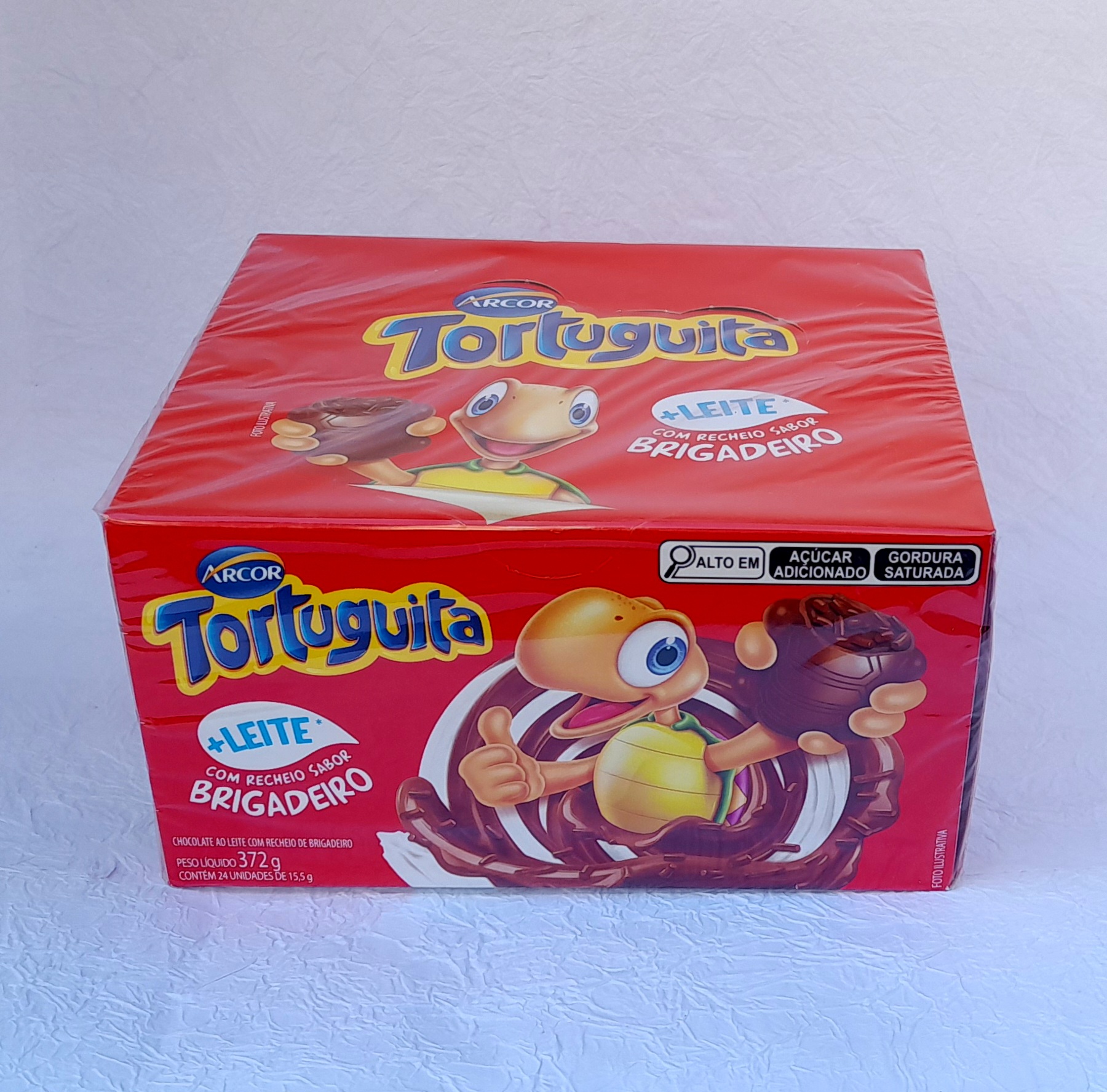 Chocolate Tortuguita 372g (Caixa C/24 de 15,5g) - LBL. ARTES - Saiba mais.